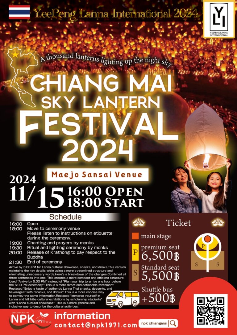 チェンマイ・スカイランタン・フェスティバル2024 – npk1971